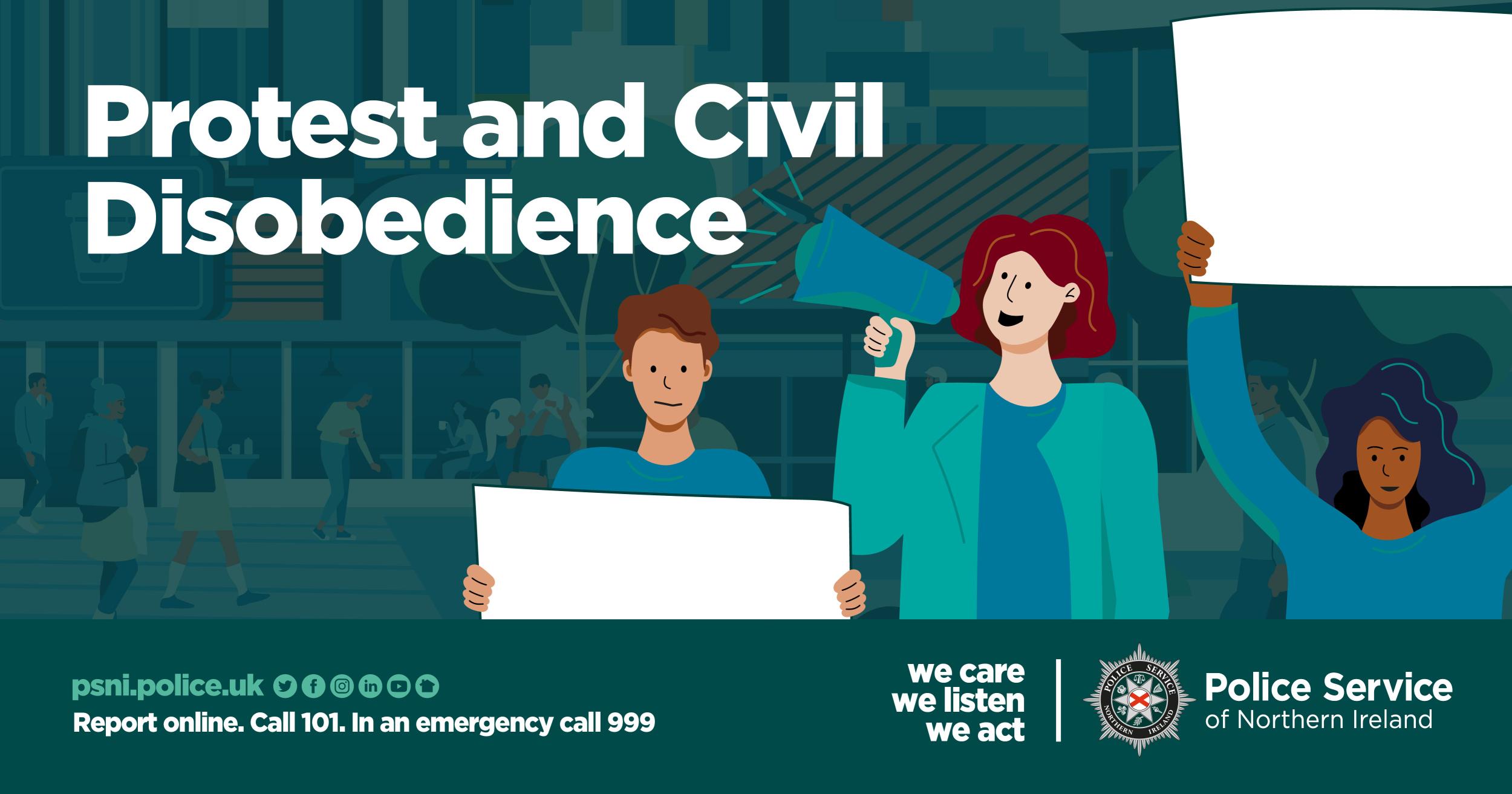 Protest and Civil Disobedience | Police Service of Northern Ireland