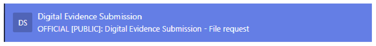 Submit Digital Evidence | PSNI