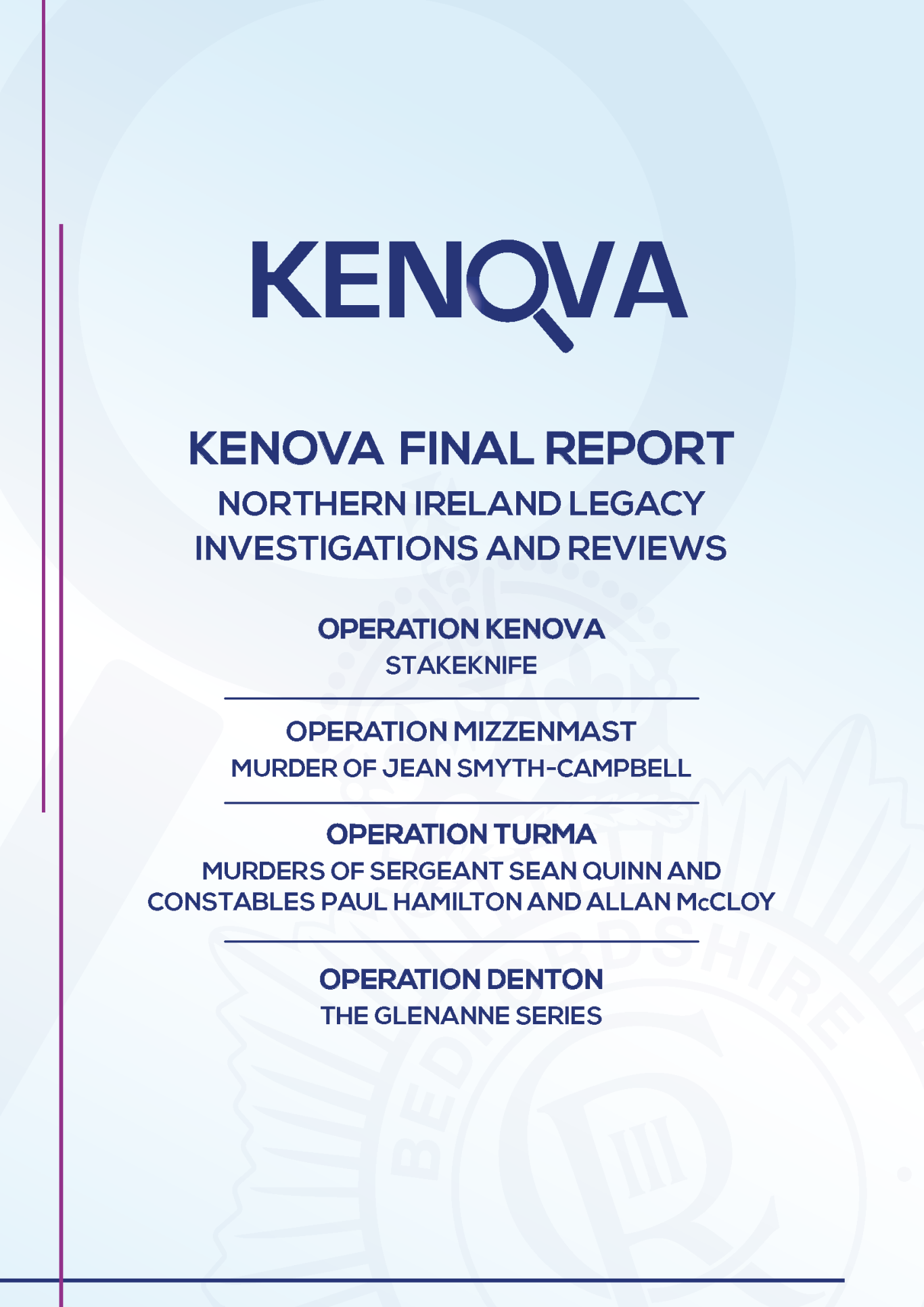 Operation Kenova Final Report | PSNI