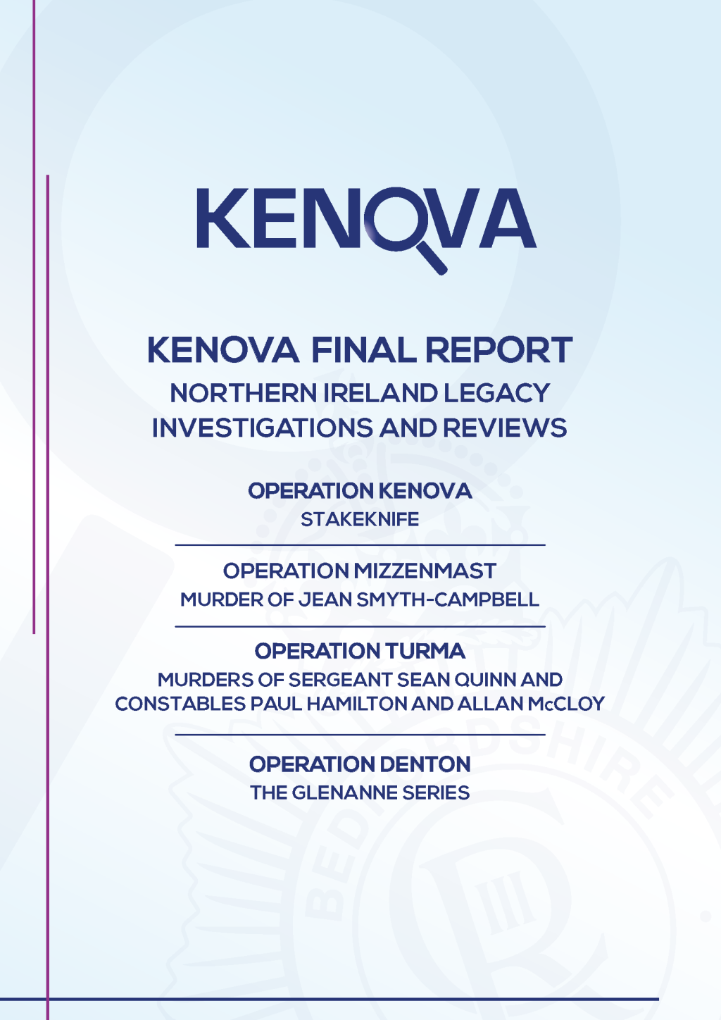 Operation Kenova Final Report | PSNI